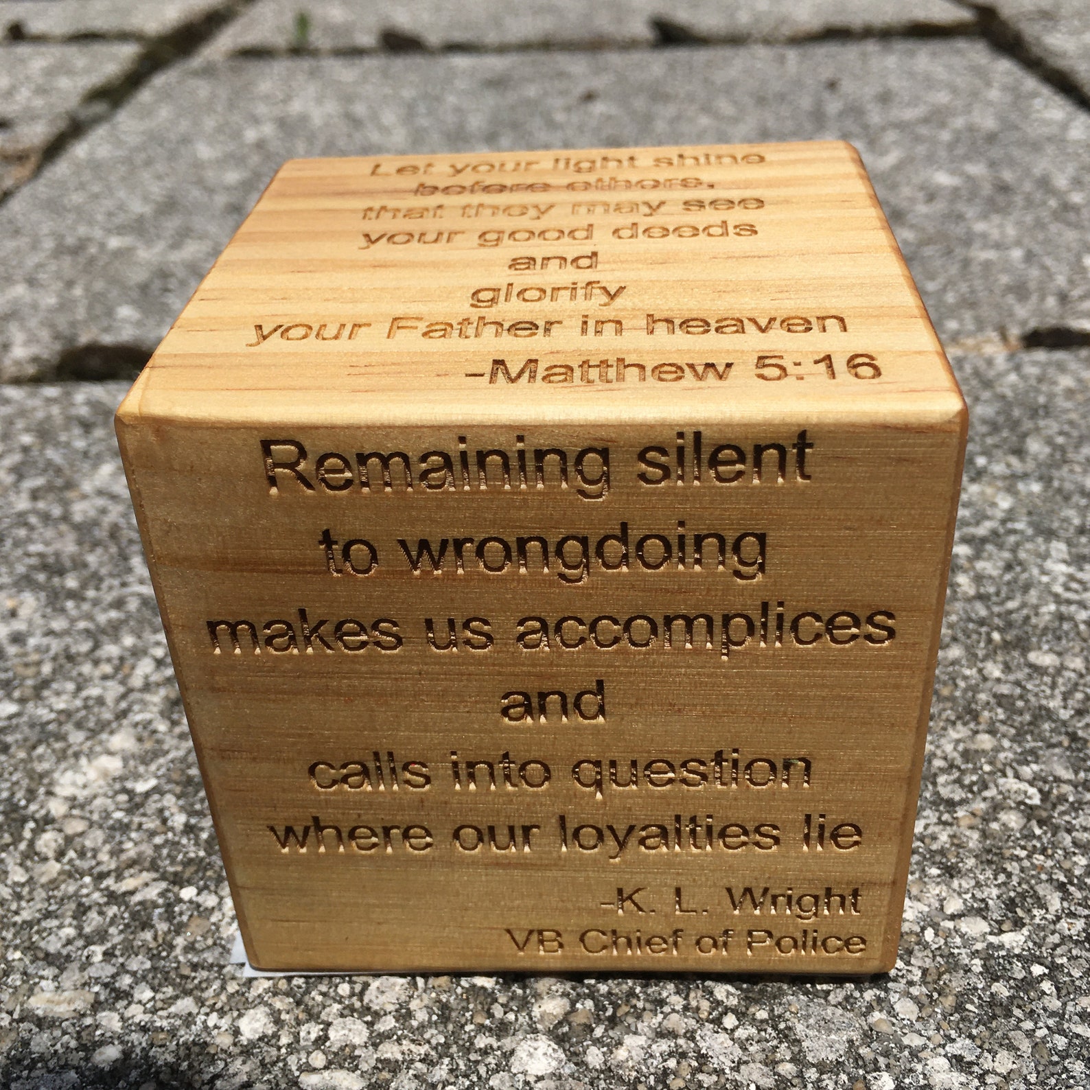 3 Inch Cube Personalized Nursery Decoration Keepsake Wood | Etsy