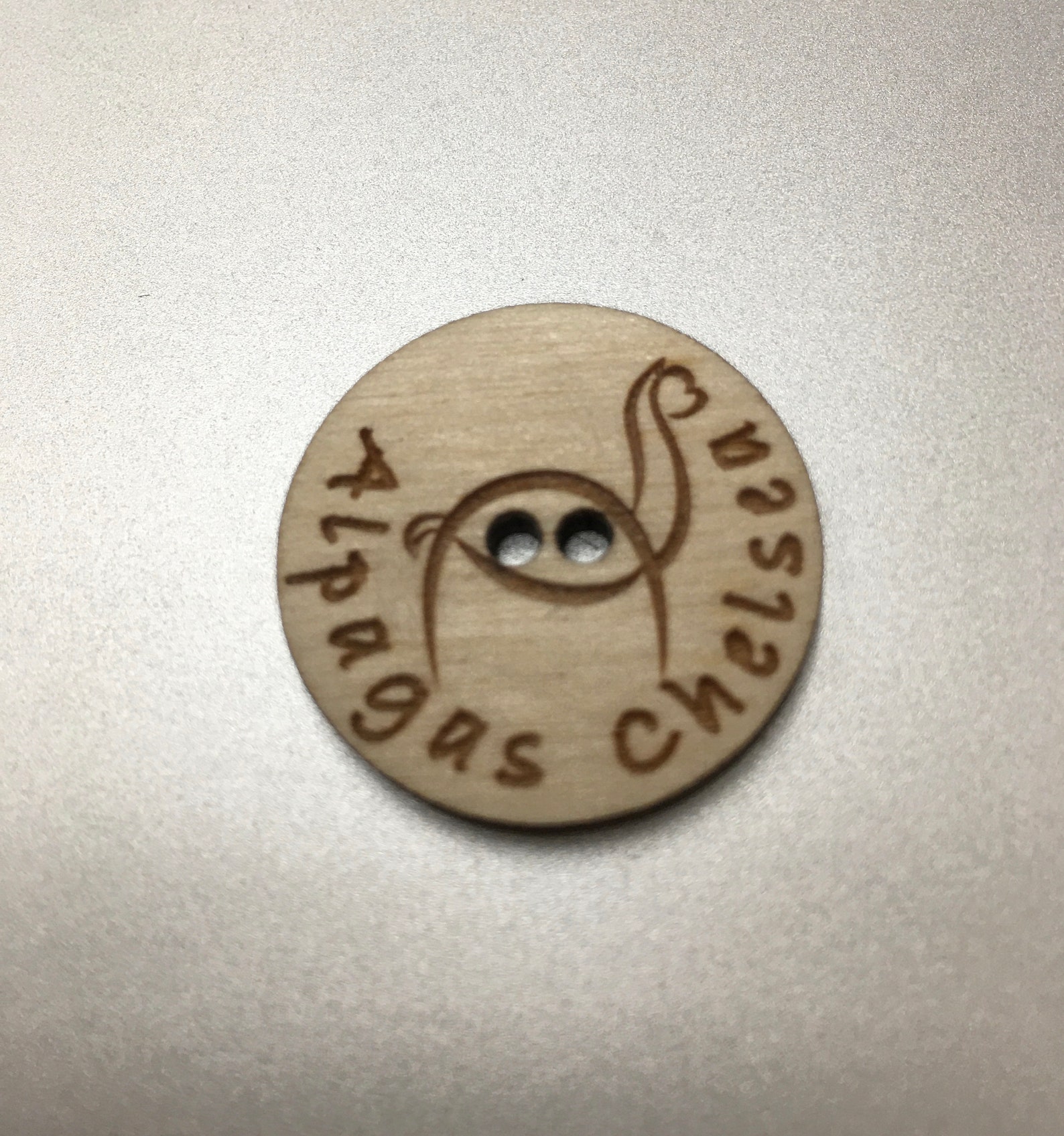 Personalized Logo Name Custom Button Personalized Wood Buttons | Etsy