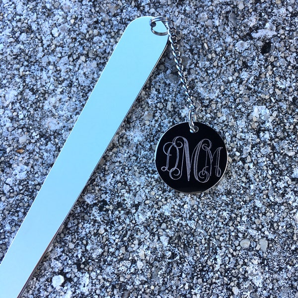 Monogrammed Bookmark - Etsy
