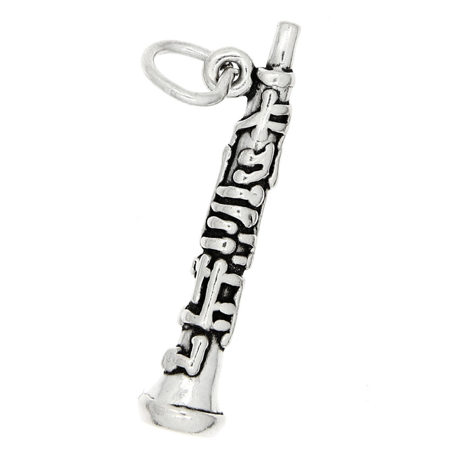 Sterling Silver Oboe Woodwind Musical Instrument Charm Pendant - Etsy
