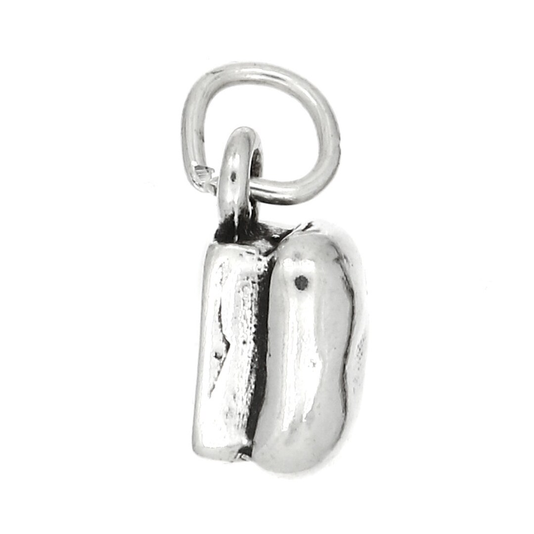 Sterling Silver Tiny Loaf of Bread Charm Pendant 3D Charm with Options ...
