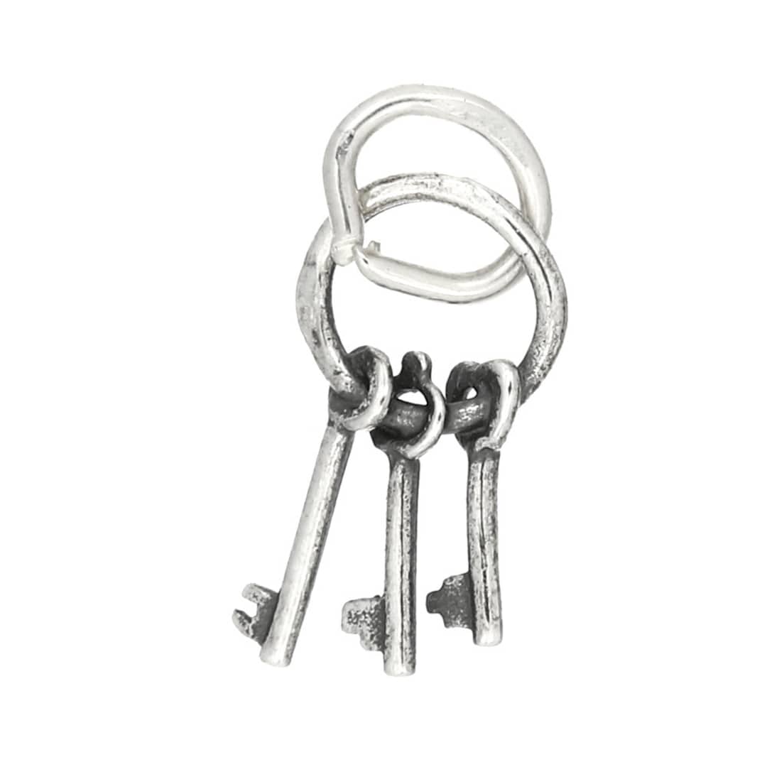 Keys Sterling Silver Tiny Charm -with Options - Etsy