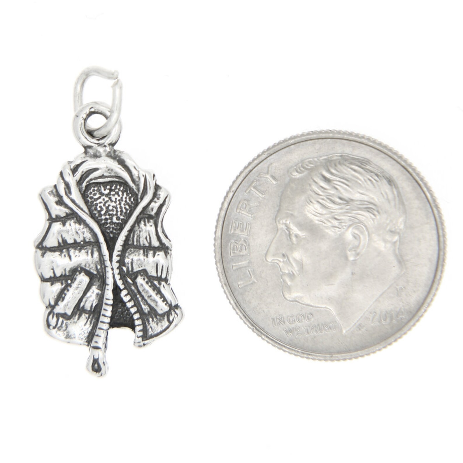 Sterling Silver Life Vest Safety Jacket Charm 3d Charm - Etsy