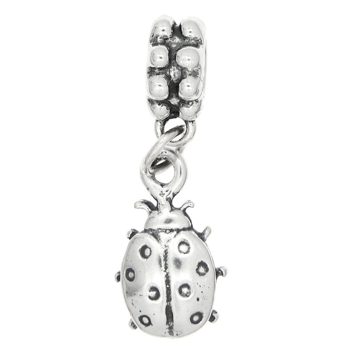 Sterling Silver Ladybug Charm 3d Charm with Options | Etsy