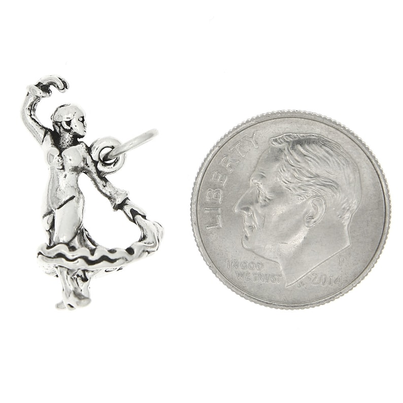 Sterling Silver Fancy Spanish Spain Flamenco Dancer Charm - Etsy