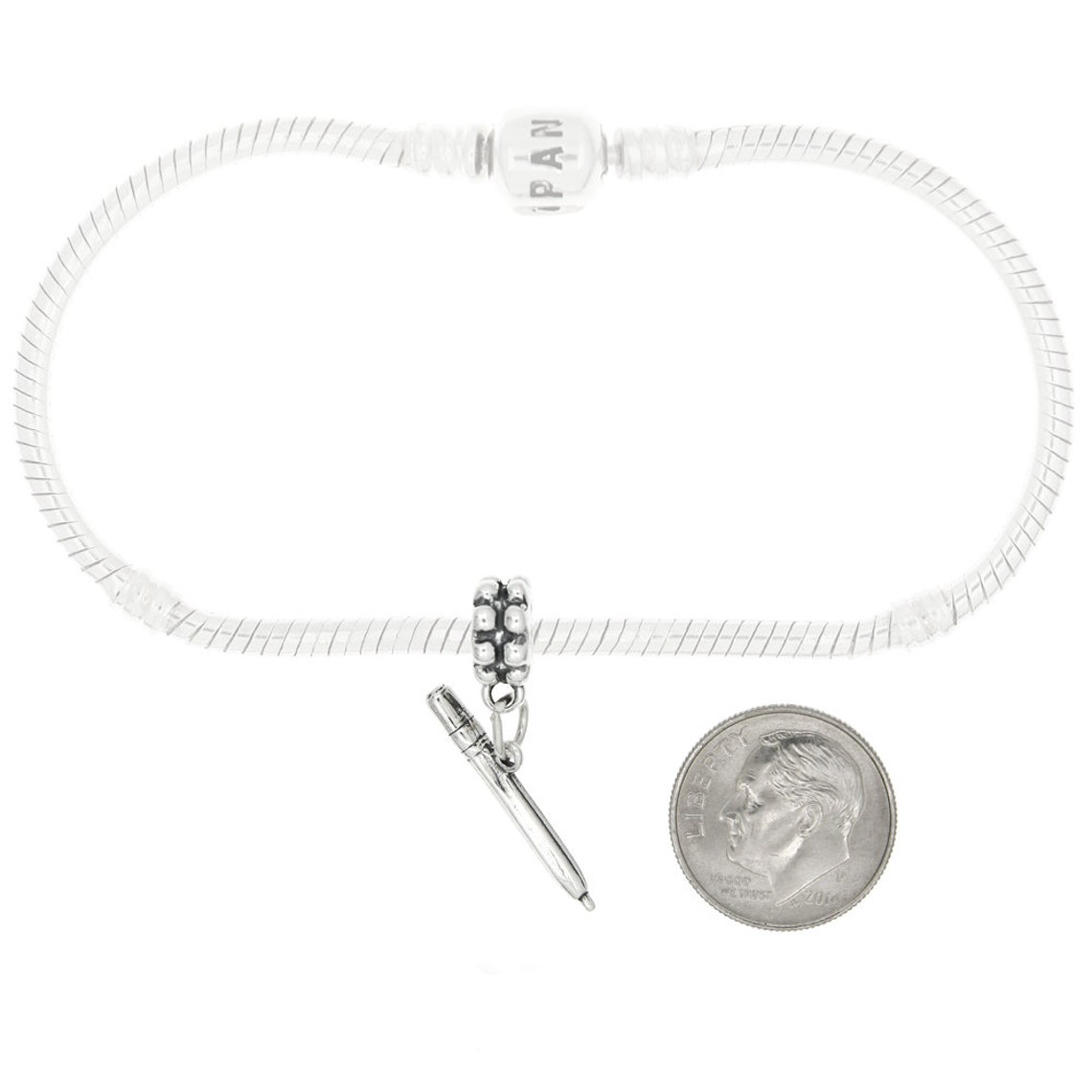 Sterling Silver Pen/pencil Charm 3d Charm with Options - Etsy