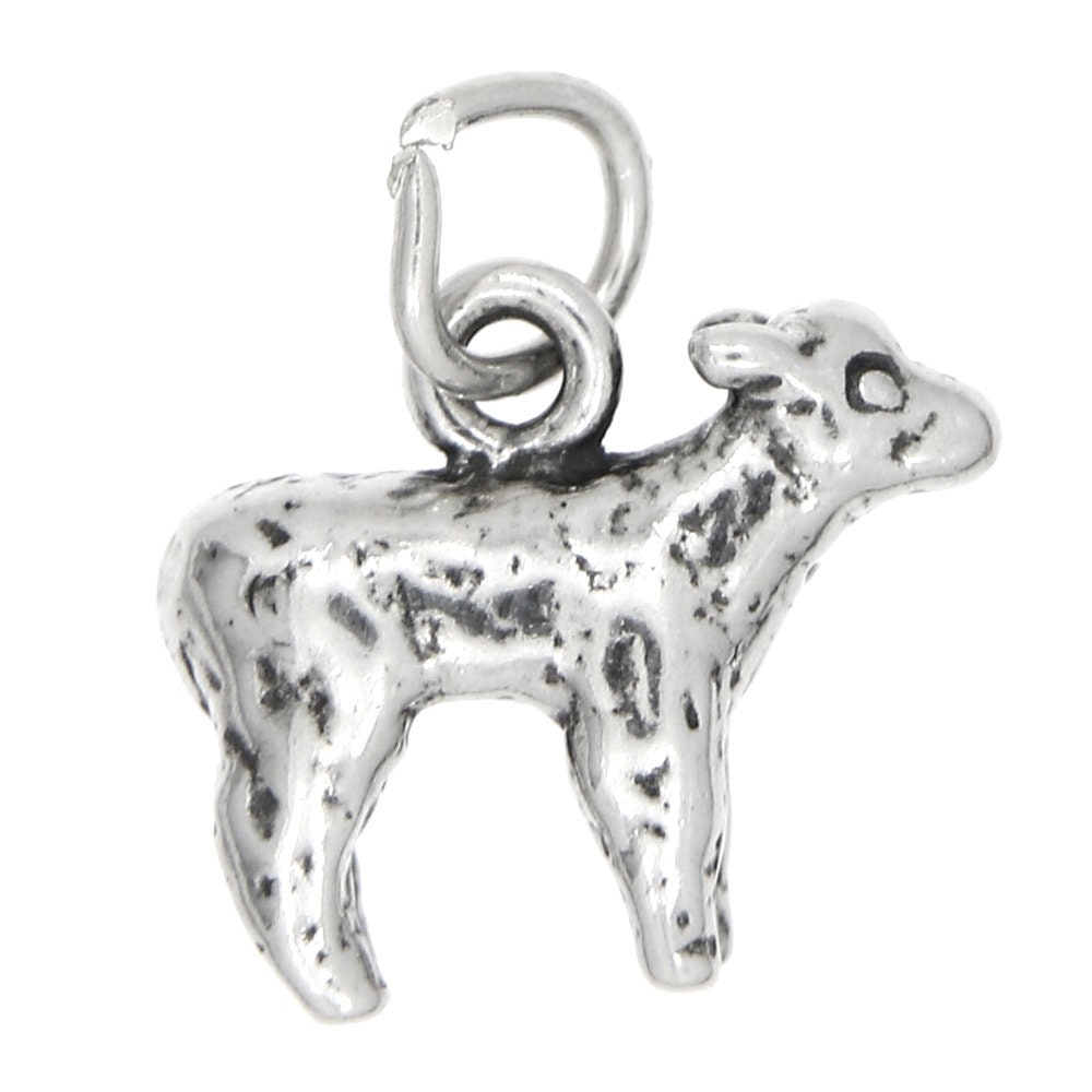 Sterling Silver Sheep Lamb Charm - Etsy