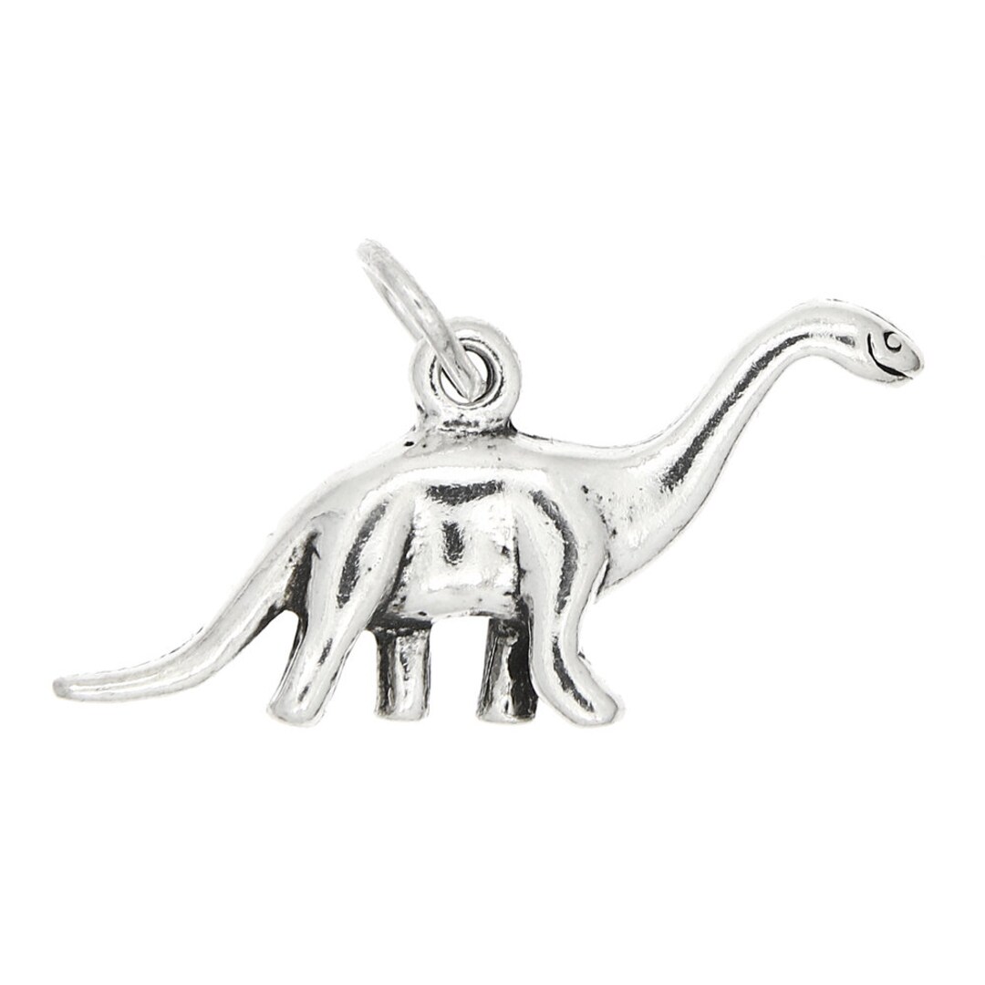 Sterling Silver Brachiosaurus Dinosaur Charm Pendant 3D - Etsy