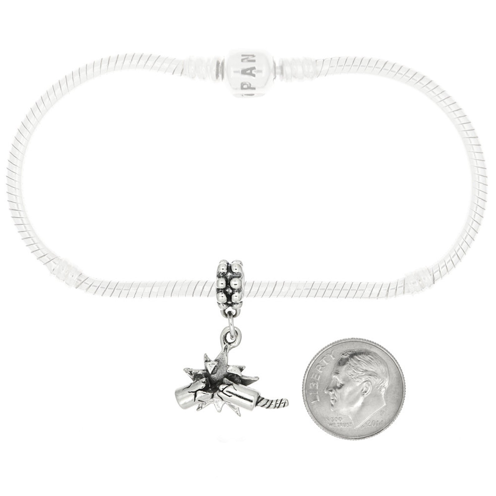 Sterling Silver Fireworks Charm Pendant 3D Charm with - Etsy