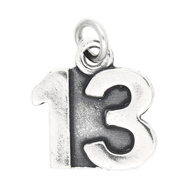 Number 13 Pendant - Etsy