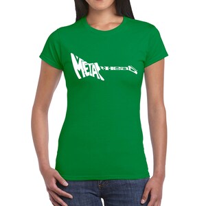 Women's Word Art T-shirt - Metal Head - Etsy