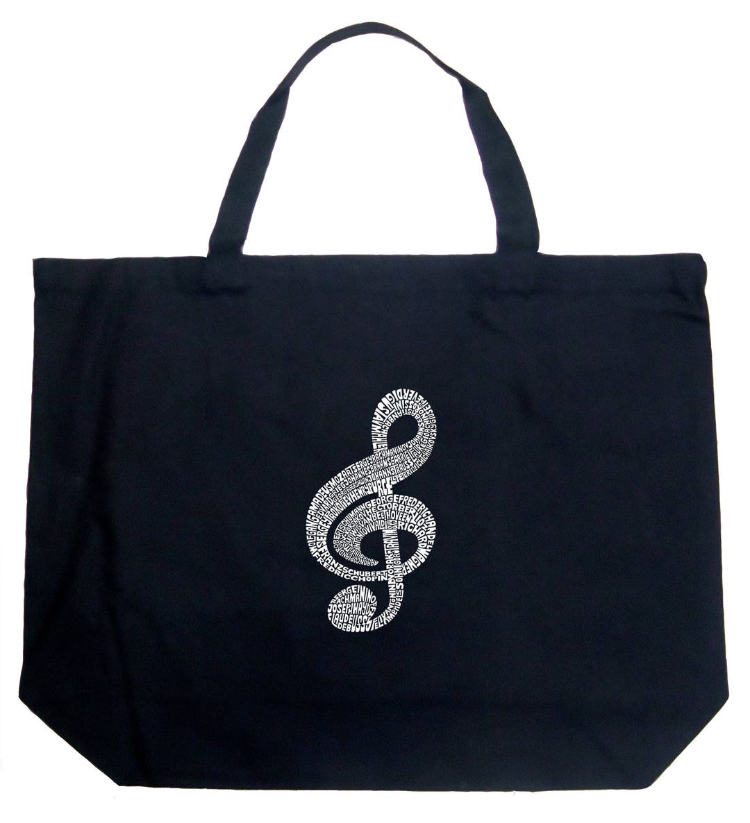 Large Tote Bag - Created Using a List of the Most Popular Classical ...