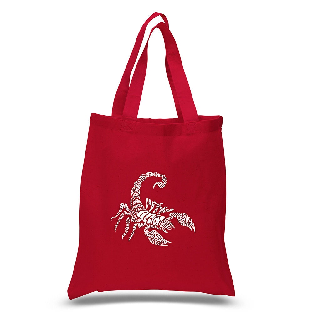 Small Tote Bag Created Using Different Types of Scorpions - Etsy