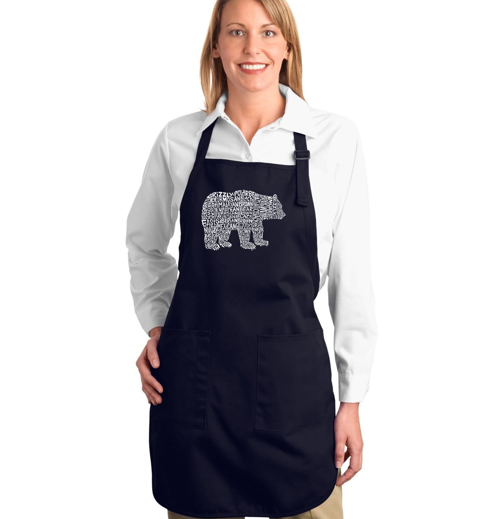Full Length Word Art Apron - Bear Species - Etsy