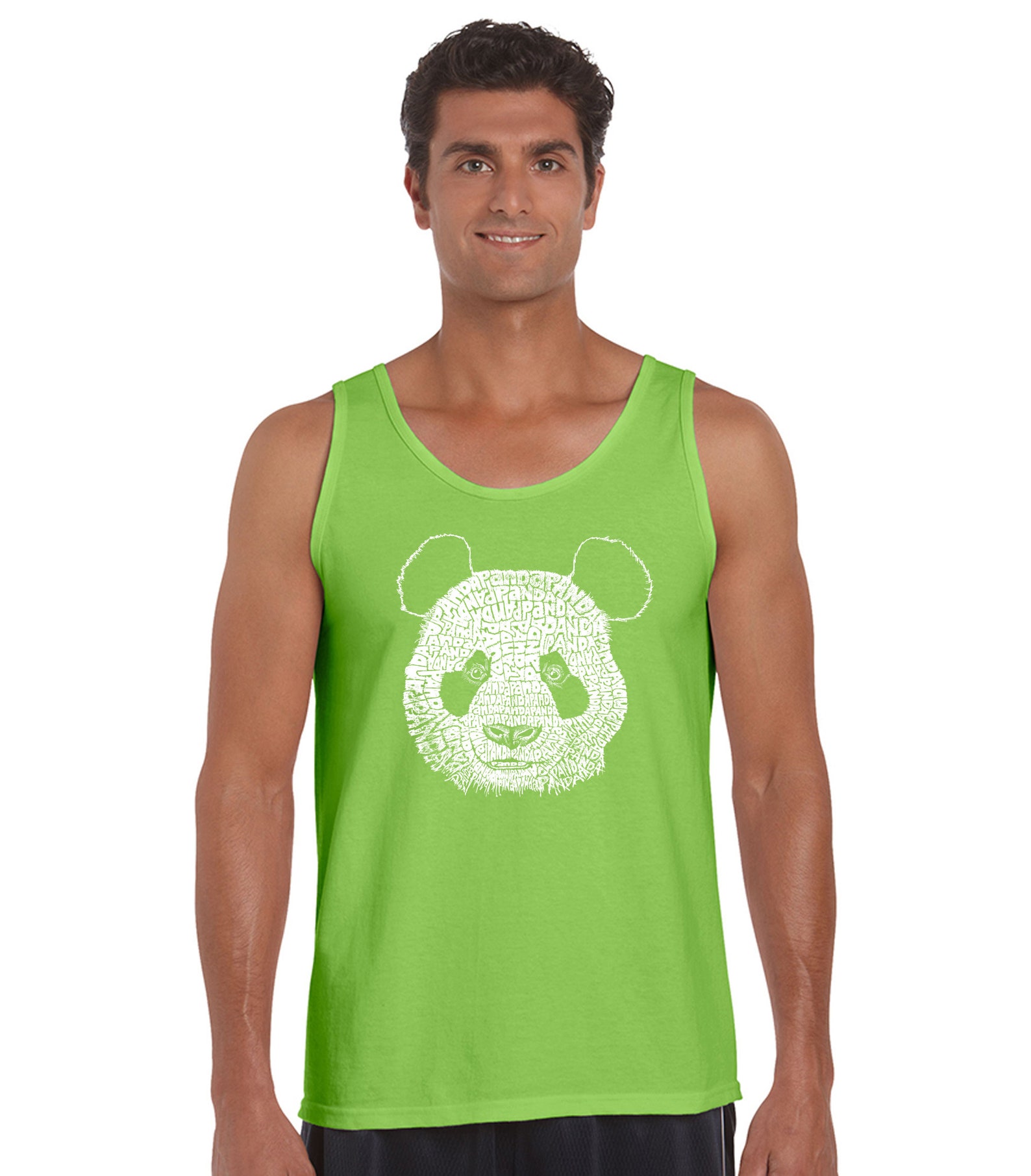 Men's Word Art Tank Top Panda - Etsy