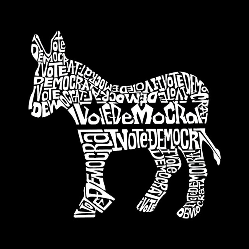 Women's T-shirt - I Vote Democrat - Etsy