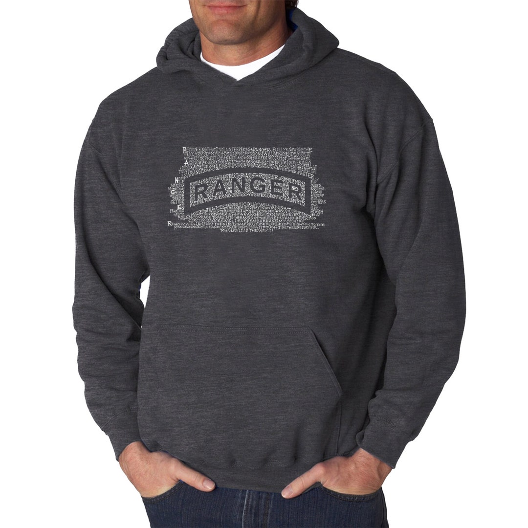 Men's Hooded Sweatshirt the US Ranger Creed Created - Etsy