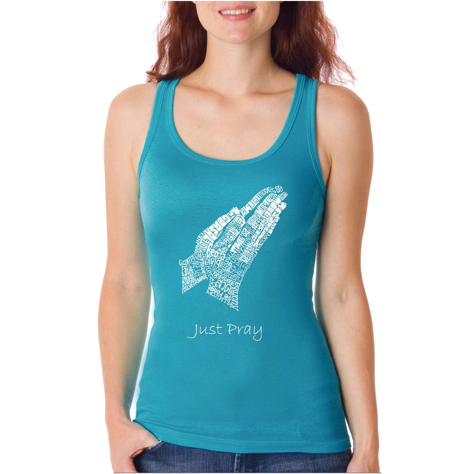 Women's Tank Top Created Using the Word pray in - Etsy
