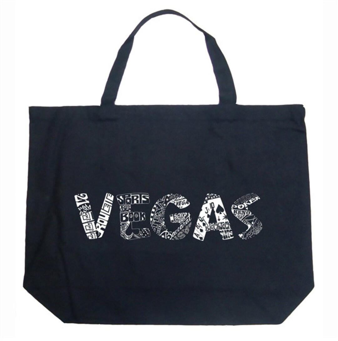 Large Tote Bag - Created Using the Popular Gambling Games and Images ...