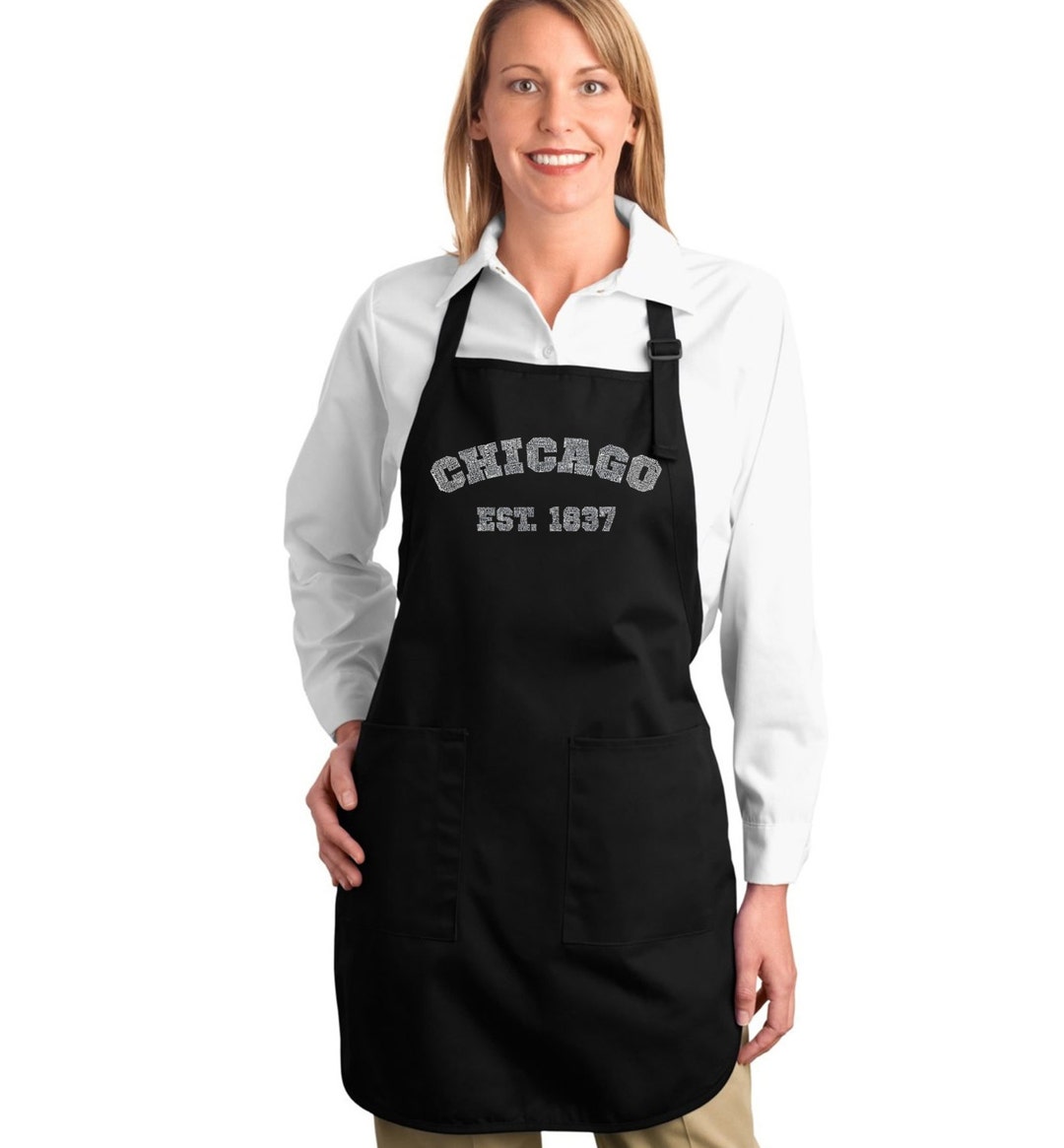 Full Length Apron - Chicago 1837 Created Using the Names of Chicago ...