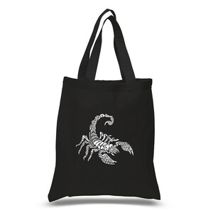 Small Tote Bag Created Using Different Types of Scorpions - Etsy