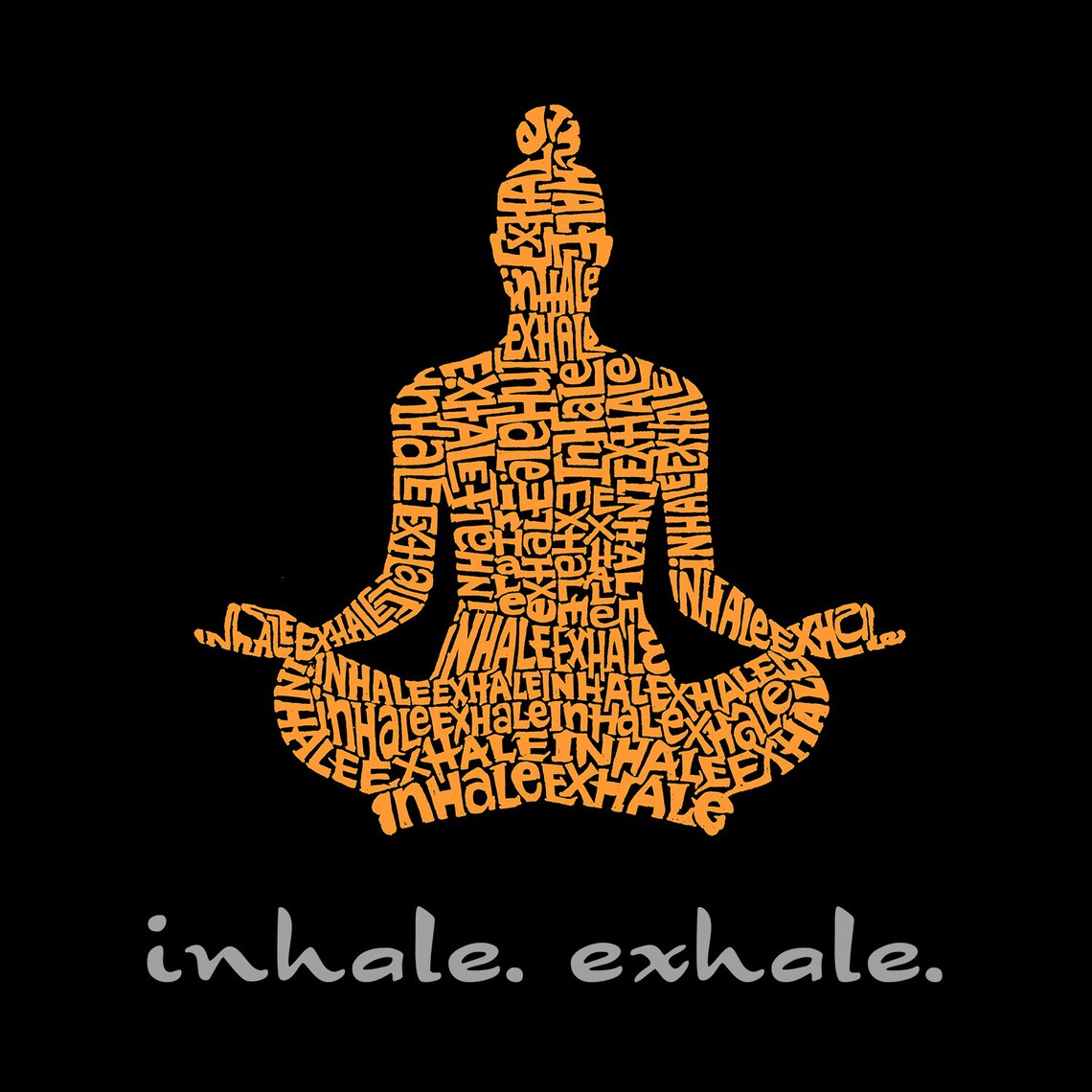 Women's Premium Blend Word Art T-shirt - Inhale Exhale - Etsy
