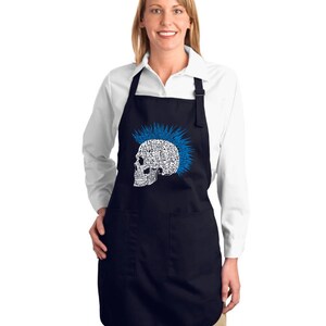 LA Pop Art Full Length Word Art Apron Punk Mohawk - Etsy