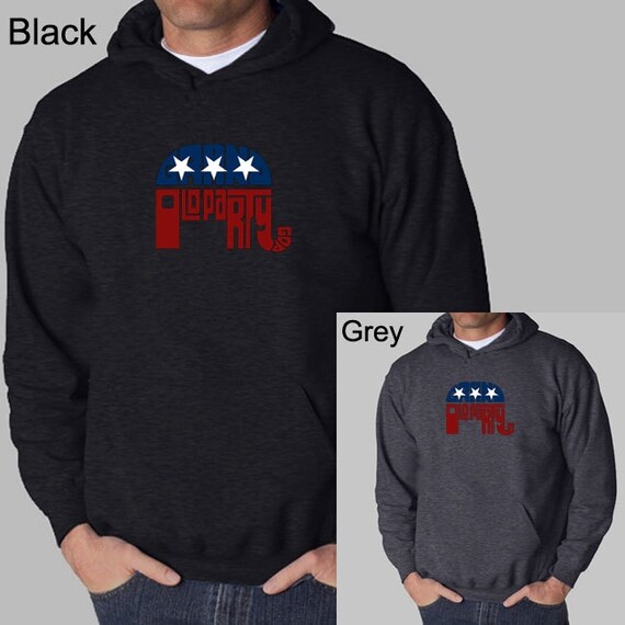 Men's Hooded Sweatshirt Republican Party Logo Created - Etsy