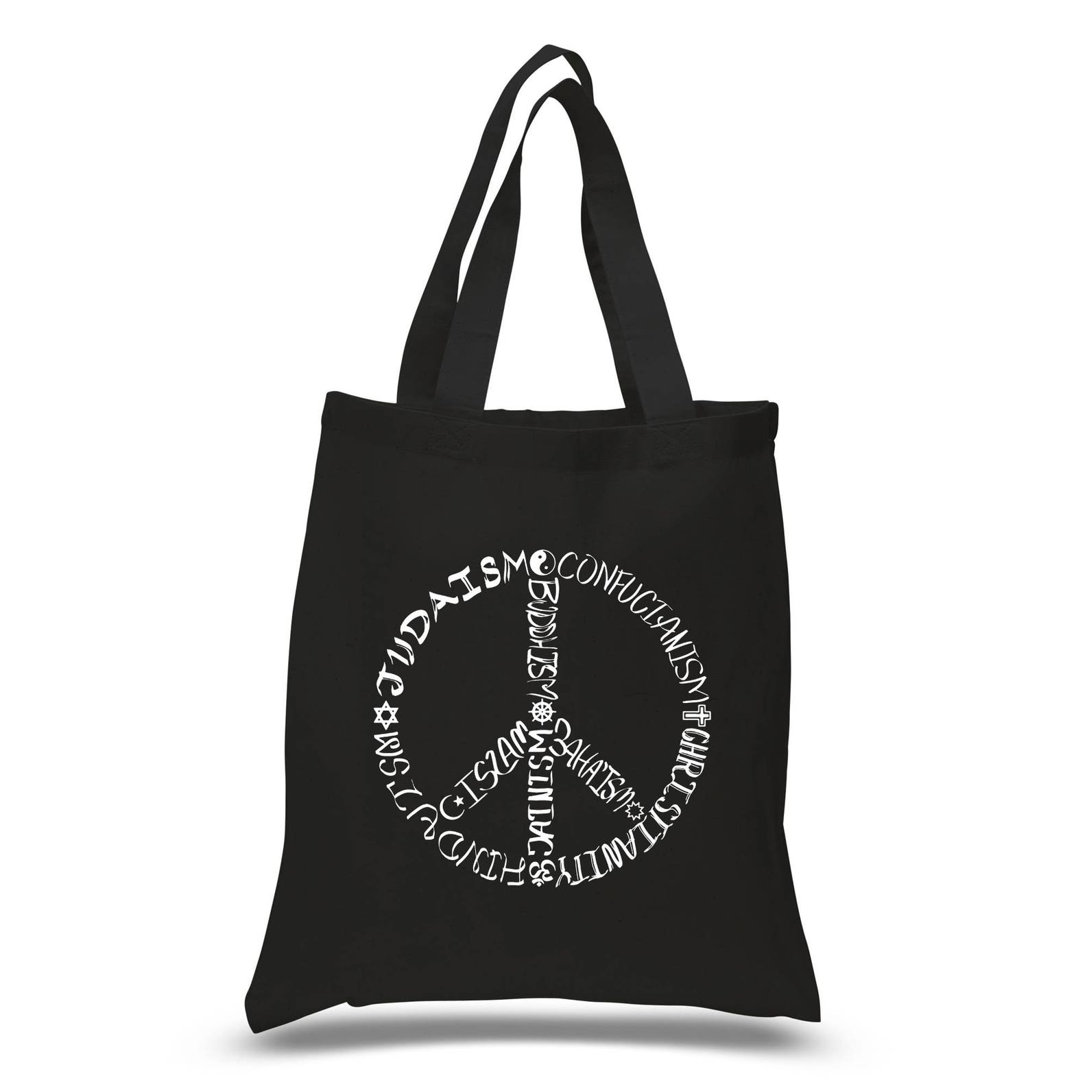 Small Tote Bag - Created Using Major Religions and Symbols Different ...