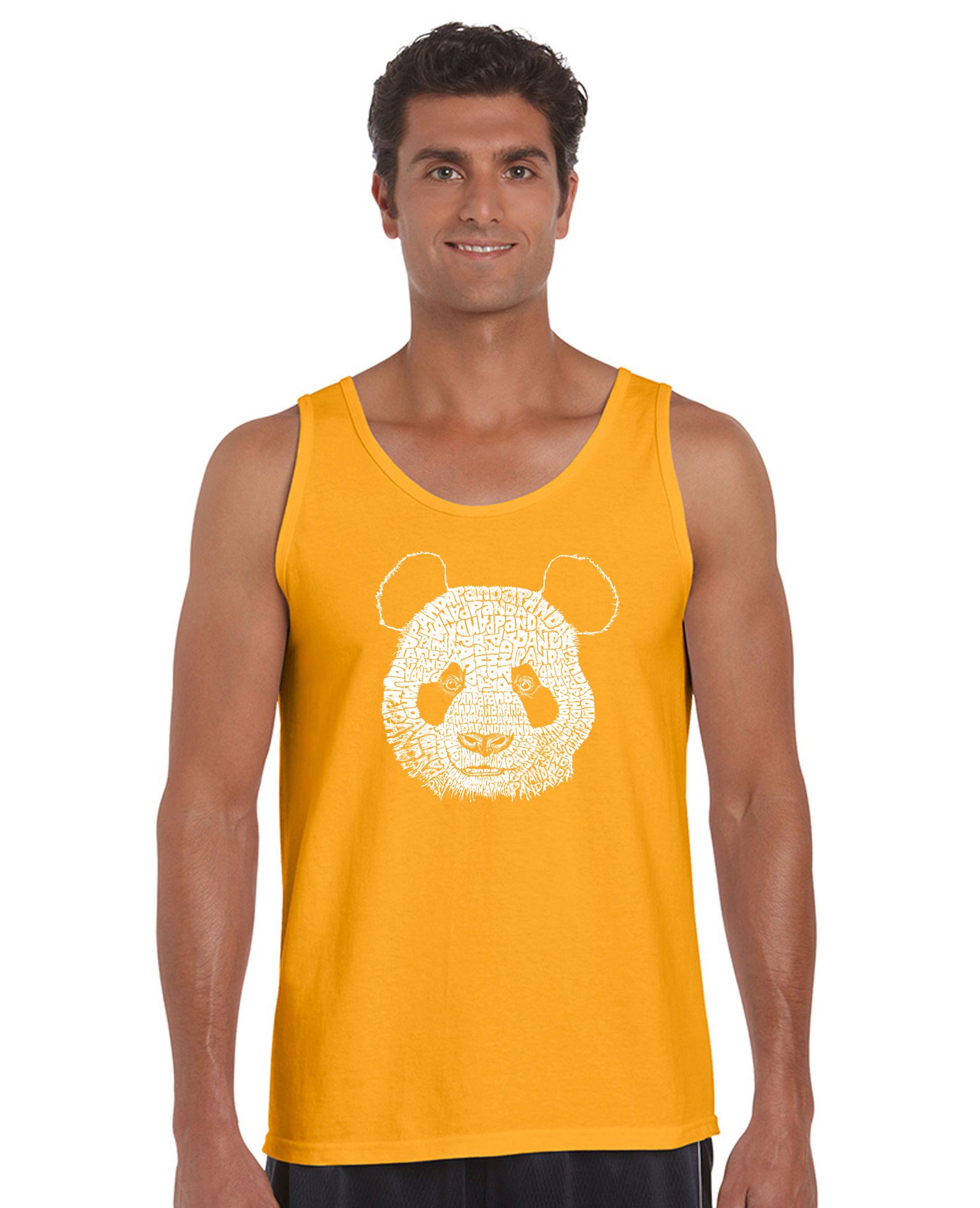 Men's Word Art Tank Top Panda - Etsy