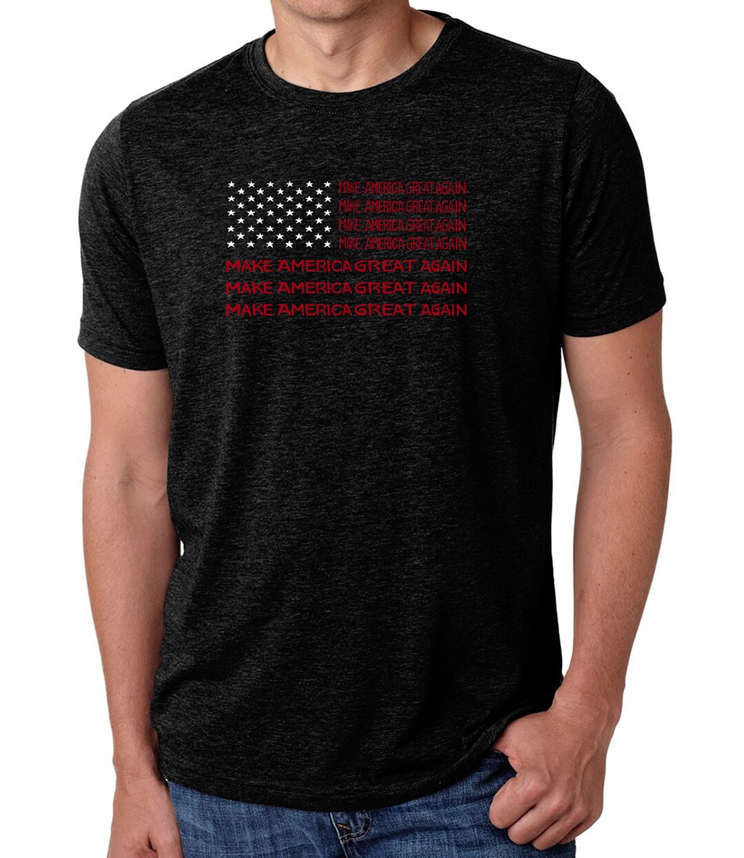 Men's Premium Blend Word Art T-shirt Maga Flag - Etsy