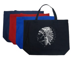 Large Tote Bag - Created Using the Names of Popular Native American ...