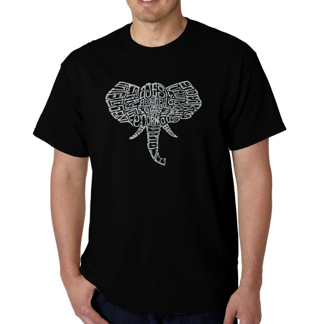 Men's Word Art T-shirt - Tusks - Etsy