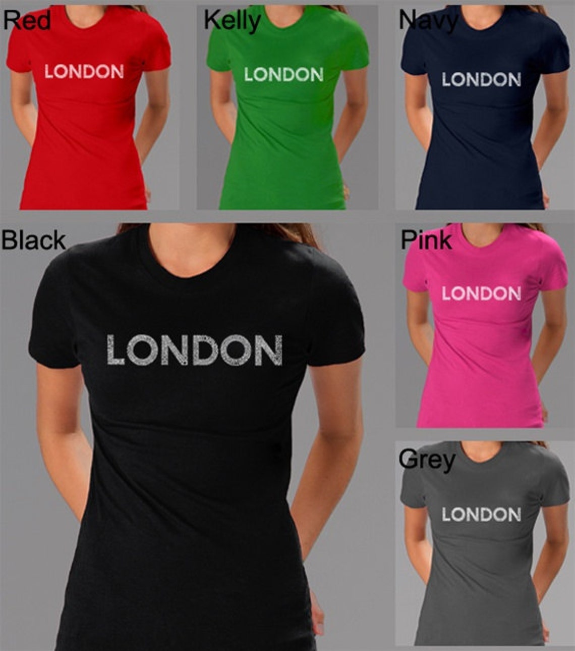 Women's T-shirt - Created Using Some of Most Popular London ...