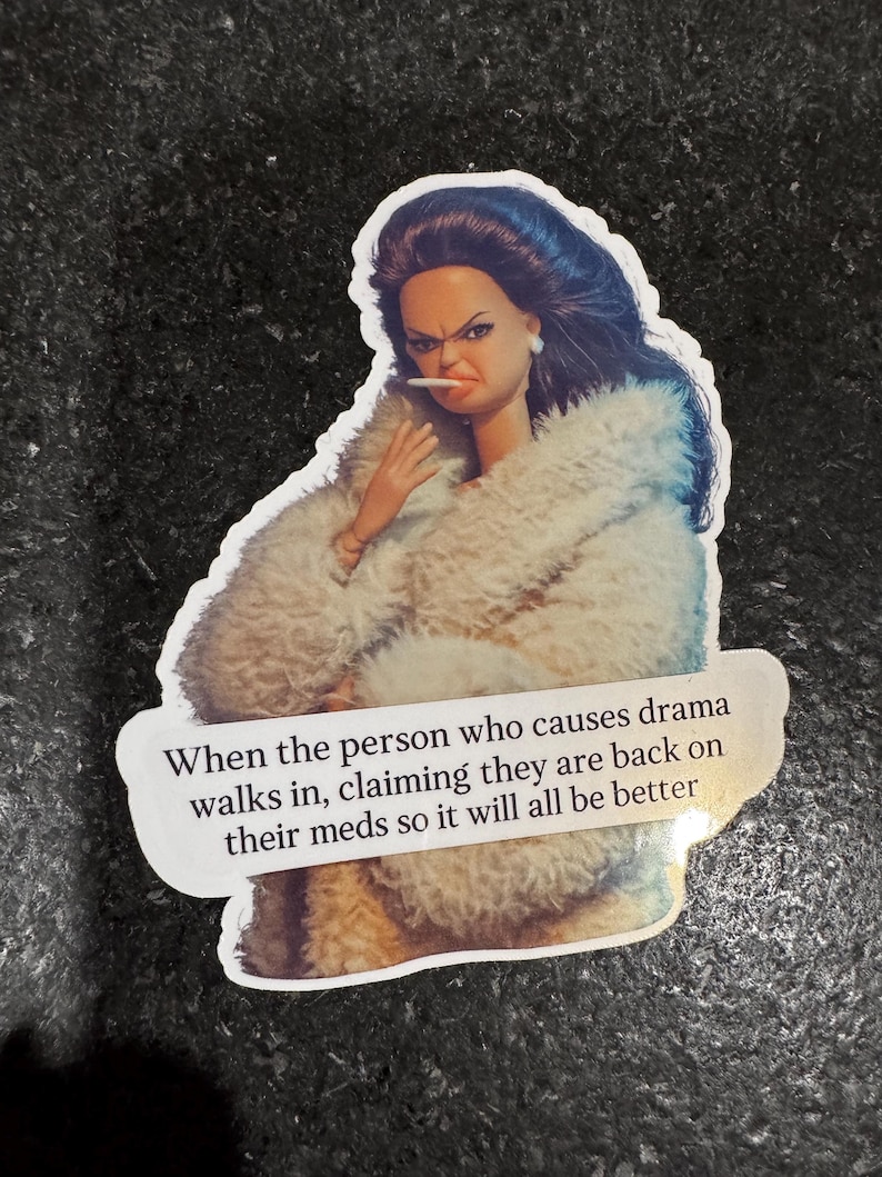 Delulu Sticker | Funny Meme Vinyl Decal | Sassy Doll Humor (waterproof ...