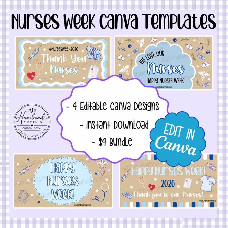 Nurses Week Printables - Etsy