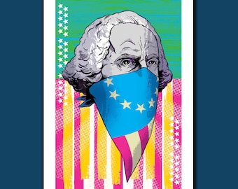 George Washington Pop Art - Etsy