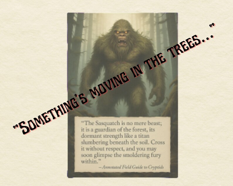 Cryptid Horror Dnd One-shot: the Cryptid Wilds (PDF Download) - Etsy