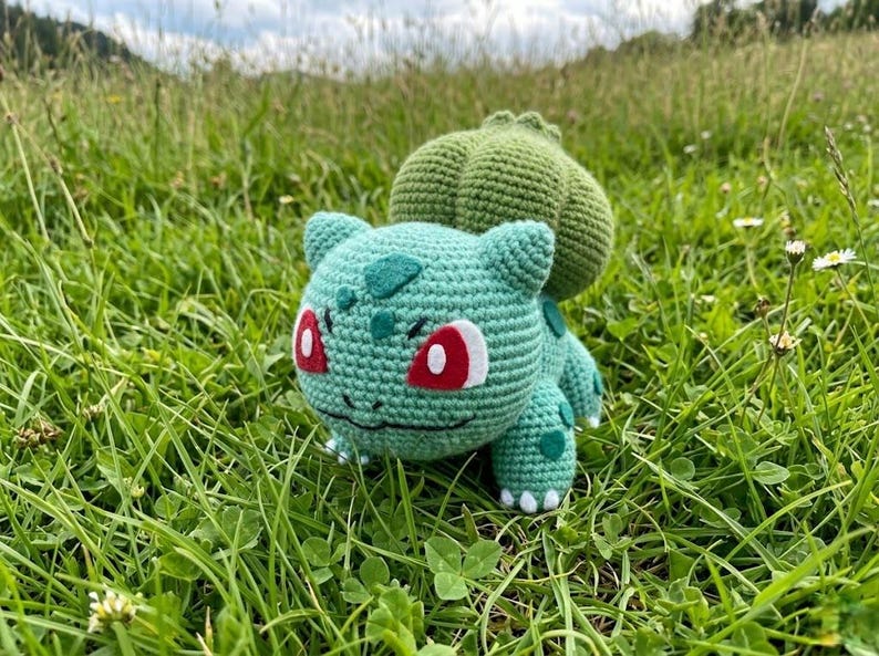 Bulbasaur Amigurumi Crochet Pattern PDF | Easy Crochet Pokemon Plushie ...