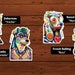 Day of the Dead Dog Sticker Pack - Etsy