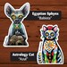 Day of the Dead Cat Sticker Pack - Etsy