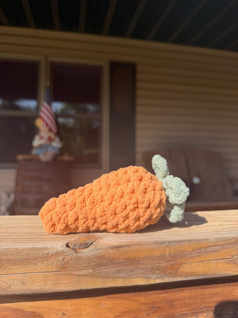 Handmade Crochet Carrot Plushie, Amigurumi Vegetable Stuffed Toy - Etsy
