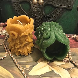 Free USA Shipping Green Man Horned God Pan Greenman Candle Choice of ...