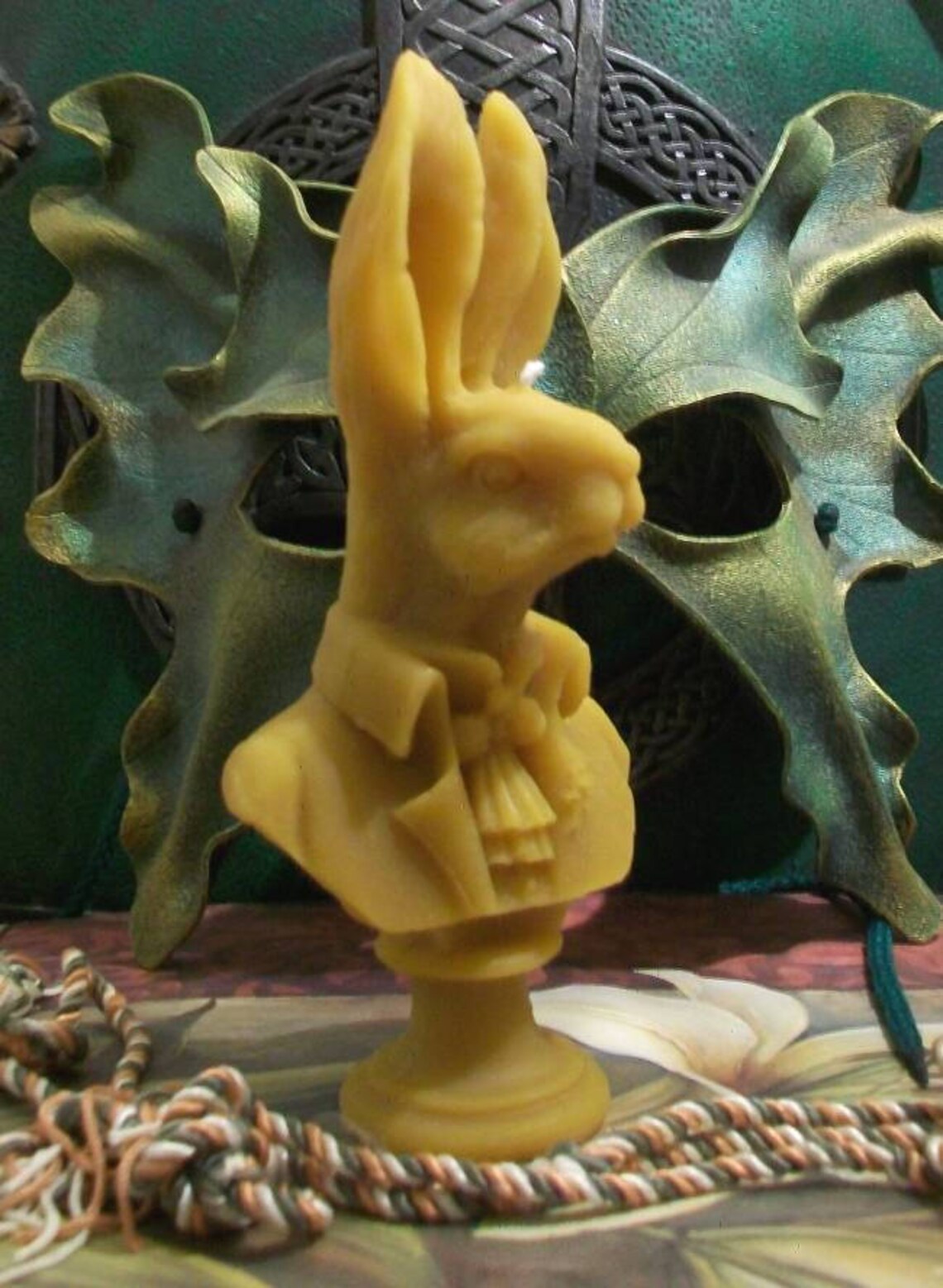 Free USA Shipping Victorian Bunny Rabbit Bust Beeswax Candle - Etsy
