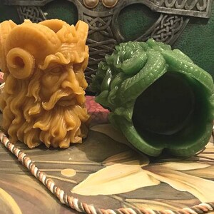 Free USA Shipping Green Man Horned God Pan Greenman Candle Choice of ...