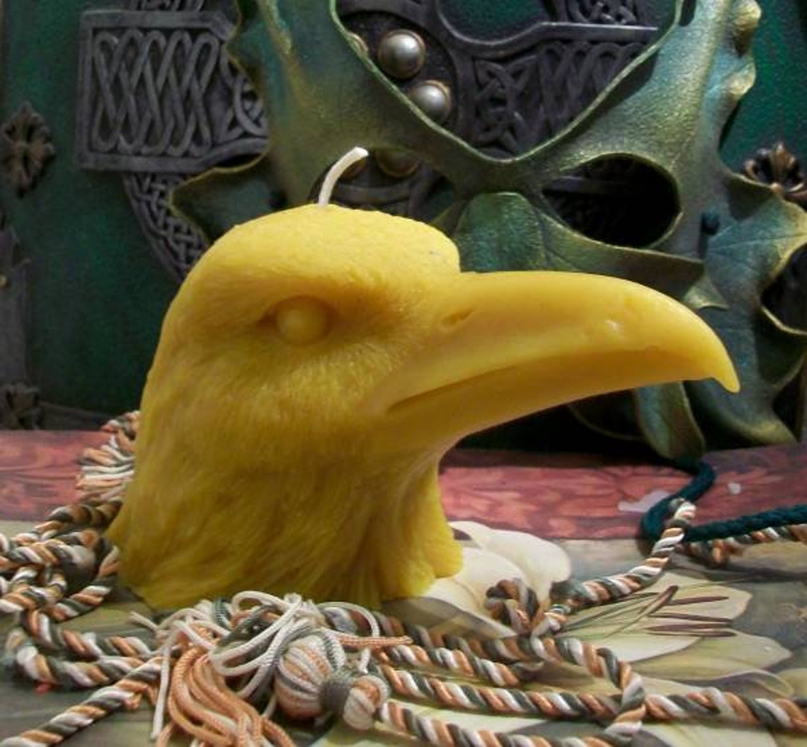 Free USA Shipping Raven Crow Bird Black Beeswax Candle Choice | Etsy