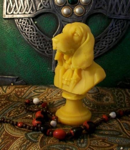 Free USA Shipping Victorian Basset Hound Lab Dog Bust Beeswax - Etsy
