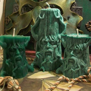 Free USA Shipping Small Green Man Tree Spirit Green Man Candle Choice ...