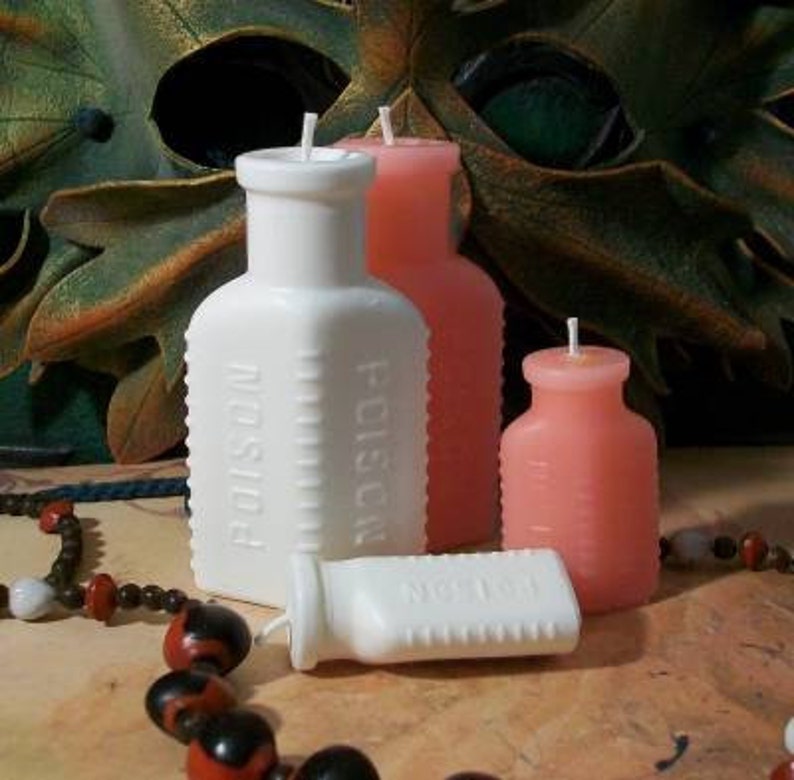 Free USA Shipping 2 Poison Bottle Candles Choice of Colors - Etsy