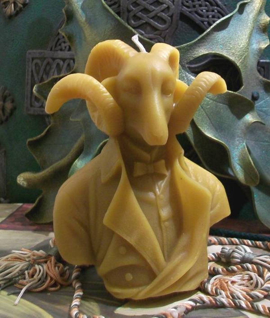 Free USA Shipping Victorian Ram Bust Beeswax Candle - Etsy